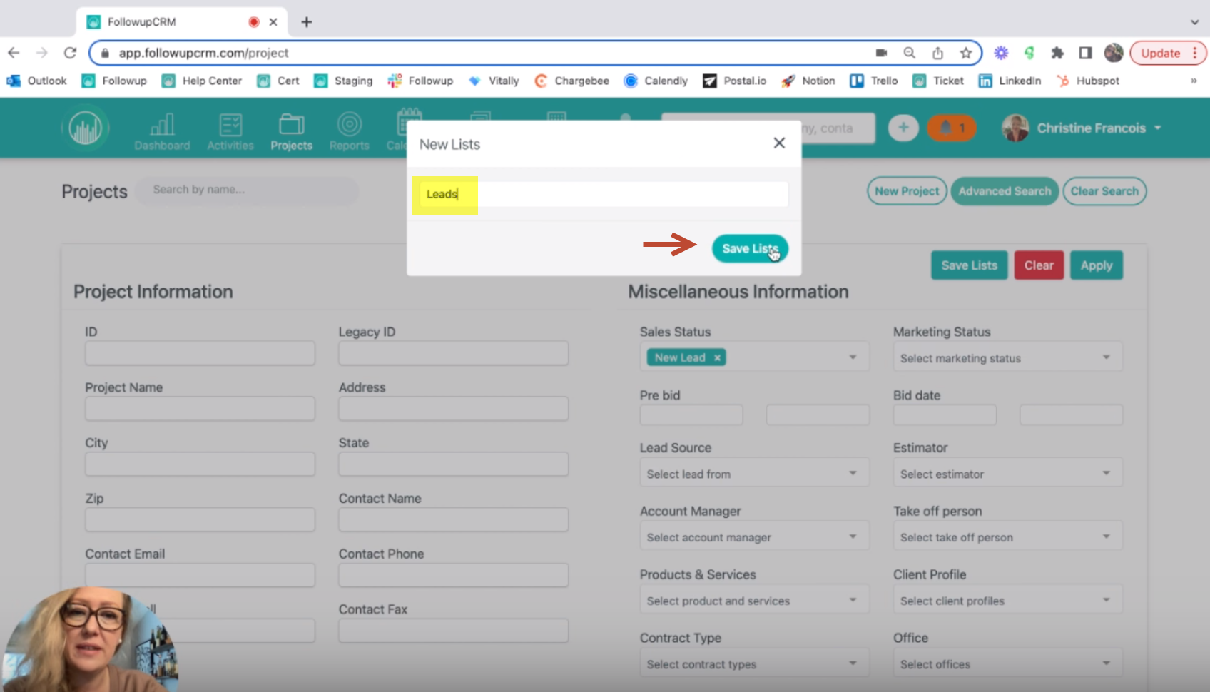 How to Create Saved Lists